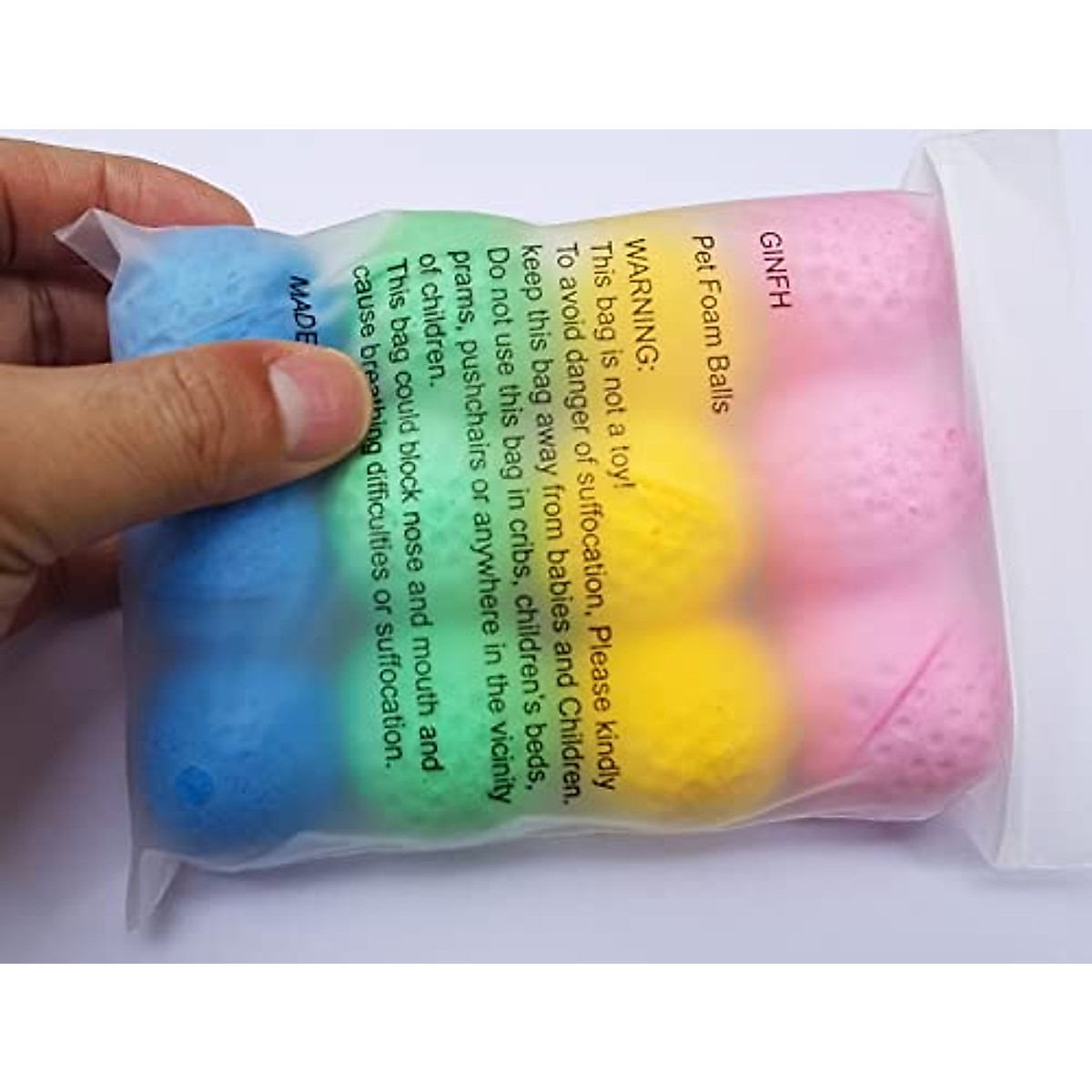 Cat Foam Ball Cat Sponge Ball Toy Cat Soccer Ball Toy (Golf Foam Sponge Ball)