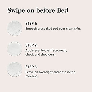 goop 15% Glycolic Acid Overnight Peel | Retexturizes, & Brightens Skin | Inspired by Professional Chemical Peels | 4 pack | Paraben and Silicone Free