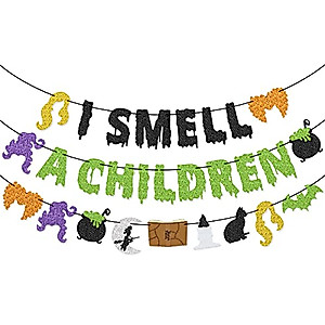 I Smell Children Banner I Smell a Child Banner for Hocus Pocus Halloween Party Halloween Baby Shower Decorations