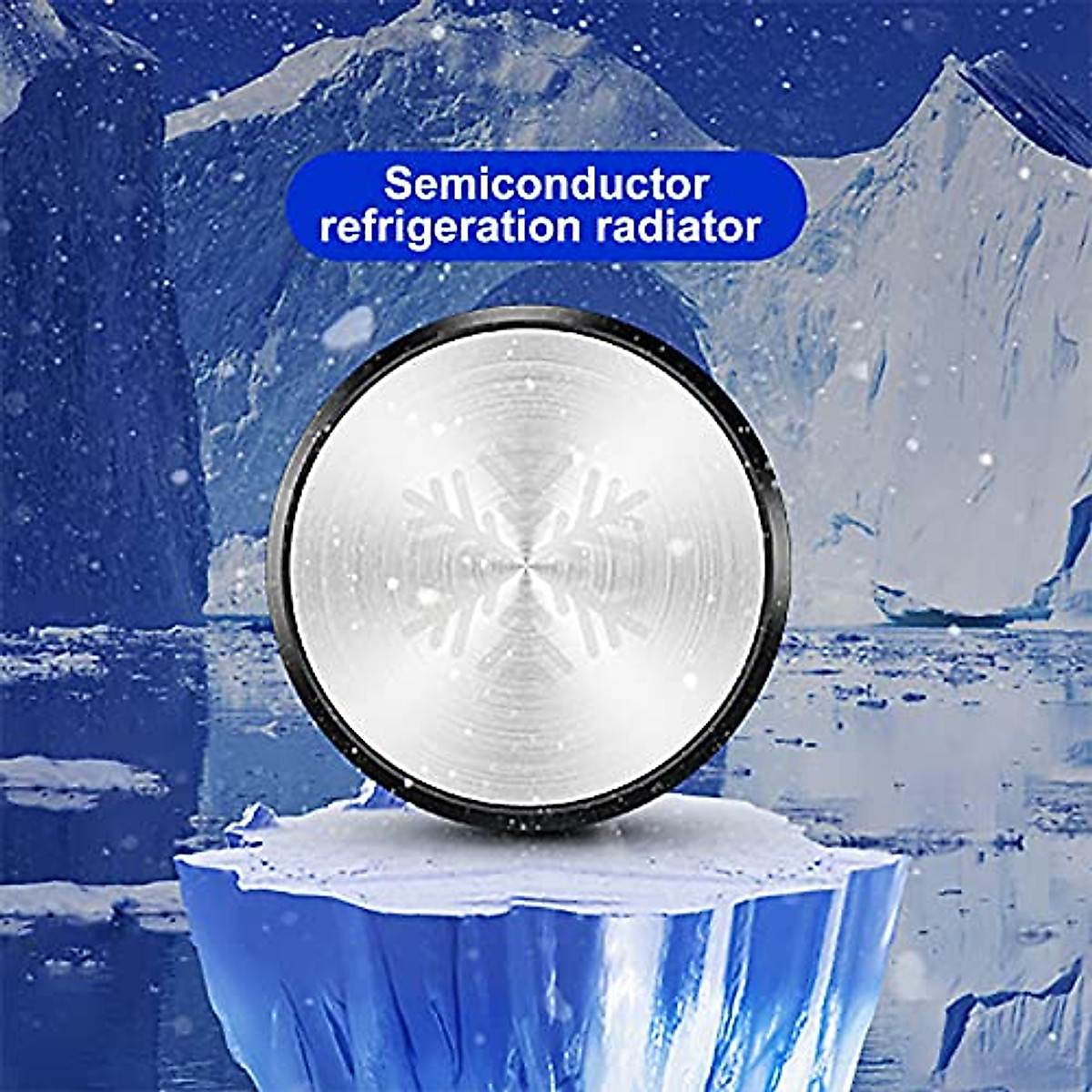 OCUhome Phone Cooler, Powerful Semi-Conductor Radiator Strong Suction High-Speed Rotation Magnetic Semiconductor Phone Cooling Holder for Gaming Phone Black