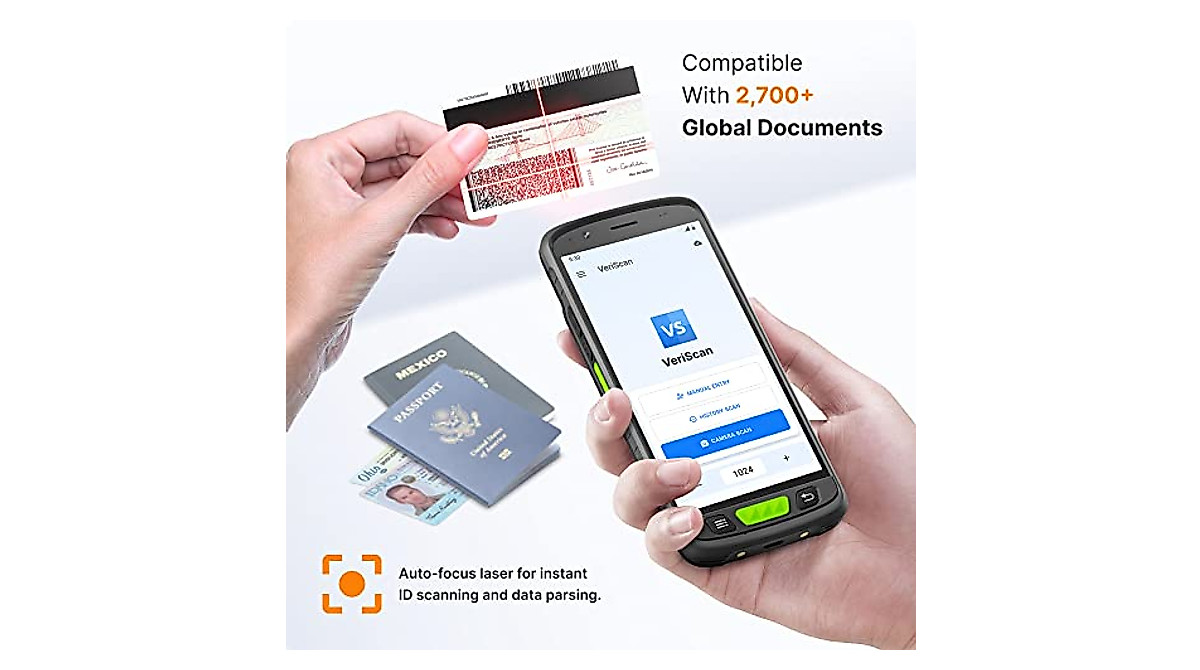 IDWare 9000 Handheld ID Scanner - Secure Age Verification
