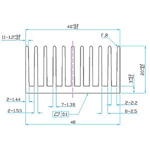 Jienk 4PCS Black Aluminum Heat Sink with Thermal Conductive Adhesive Tape, 40×40×20mm Heatsink Cooler for Cooling VRM GPU Stepper Driver 3D Printer Stepper Motor