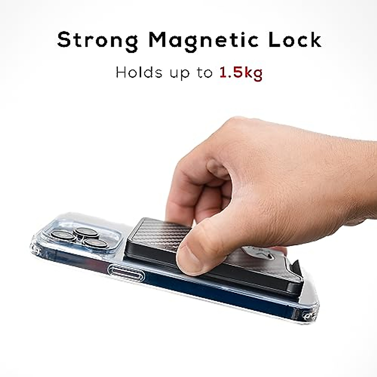 FANTOM M MagSafe® Wallet Compatible with iPhone 12/13/14/15/16 Mini/Plus/Pro/Max and MagSafe Accessories, RFID Aluminum Card Holder, Walnut, Regular Size Holds 7-13 Cards