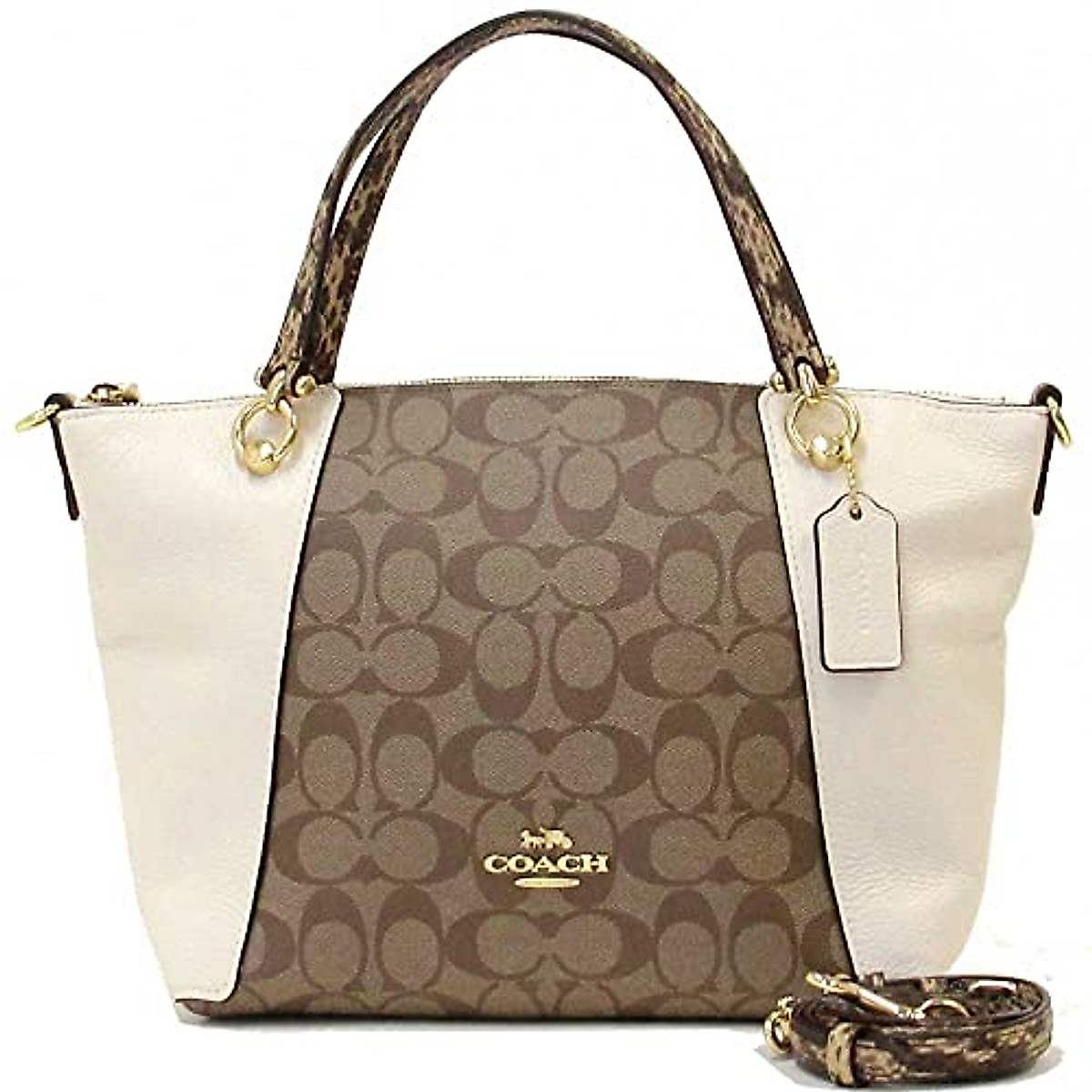 Coach Women's Kacey Satchel Crossbody (IM/Khaki Chalk Multi)