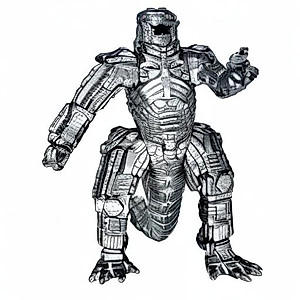TwCare MechaGodzilla Mecha Godzilla vs. Kong Toy Action Figure, 2021 Movie Series Movable Joints King of The Monsters Birthday Kid Gift, Travel Bag