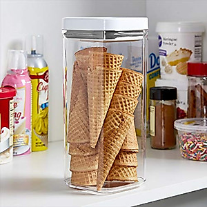 Copco Food and Organization Storage Container with Airtight Lid, 1.77-Quart, Clear