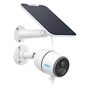REOLINK 4G LTE Cellular Security Camera Outdoor, Wireless Solar Powered Rechargeable Battery, 4MP Night Vision, Smart Person/Vehicle Detection, Time Lapse, No WiFi Needed, Go Plus with Solar Panel