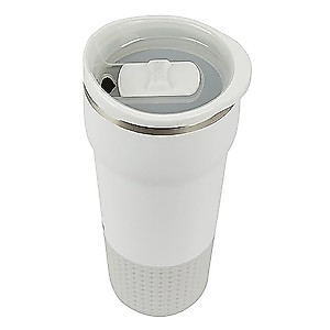Pelican Hydration Pelican Cascade™ 22 oz Vacuum Insulated Tumbler - Recycled Stainless Steel Double Wall Travel with Dual Lid, Powder Coated Insulated Coffee Mug For Hot Cold Drinks, Bright White