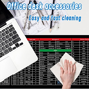 AGSIXZLAN Anti Slip Keyboard Pad with Shortcuts-Keyboard Pad with Wrist Support - 31.5x11.8 Inch for Office & School Supplies,Upgraded Extended Large Mouse Pads-Enhance Efficiency and Comfort
