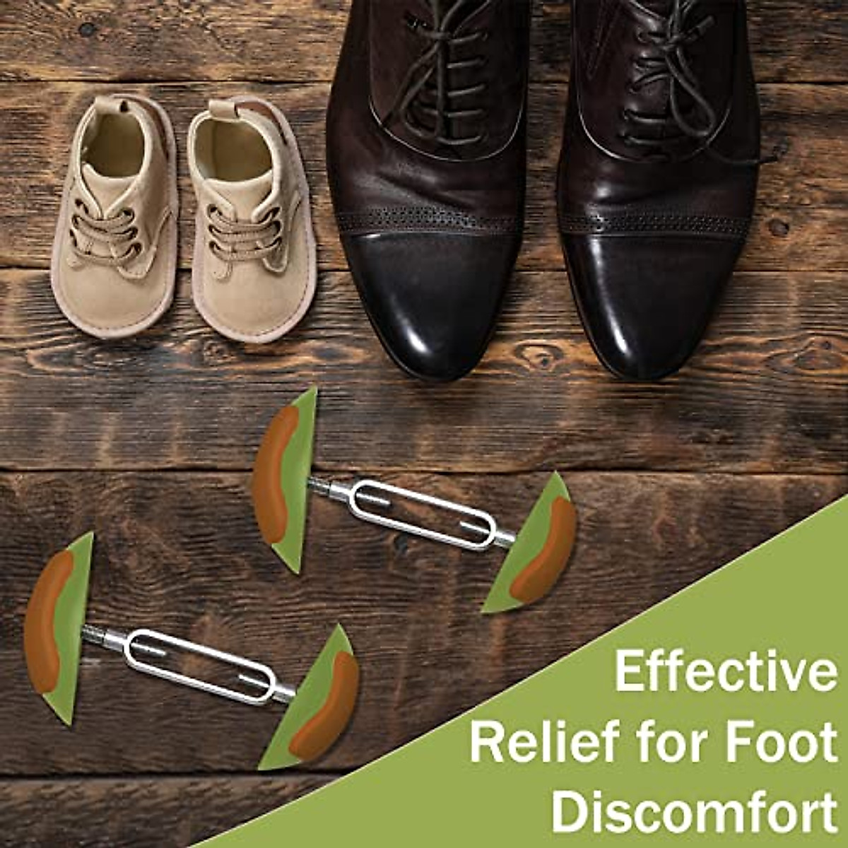 kupnos 1 Pair Mini Shoe Stretchers Women Wide Feet, Non-Slip Adjustable Shoe Widener Expander Shaper for Women Men Width Extender