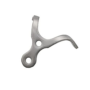 ZCZQC 5pcs Double Prong Coat Hooks with Screws and Finishing Cover 3mm Thick Stainless Steel Wall Hooks for Towel Hat Key Bag on Bathroom, Kitchen, Bedroom