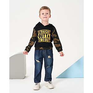 2 3 Year Old Boy Clothes Hoodie Baby Boy Winter Outfits Denim Jeans Baby Sweatsuit Outfit 2T 3T Boy Clothes Fall Camo