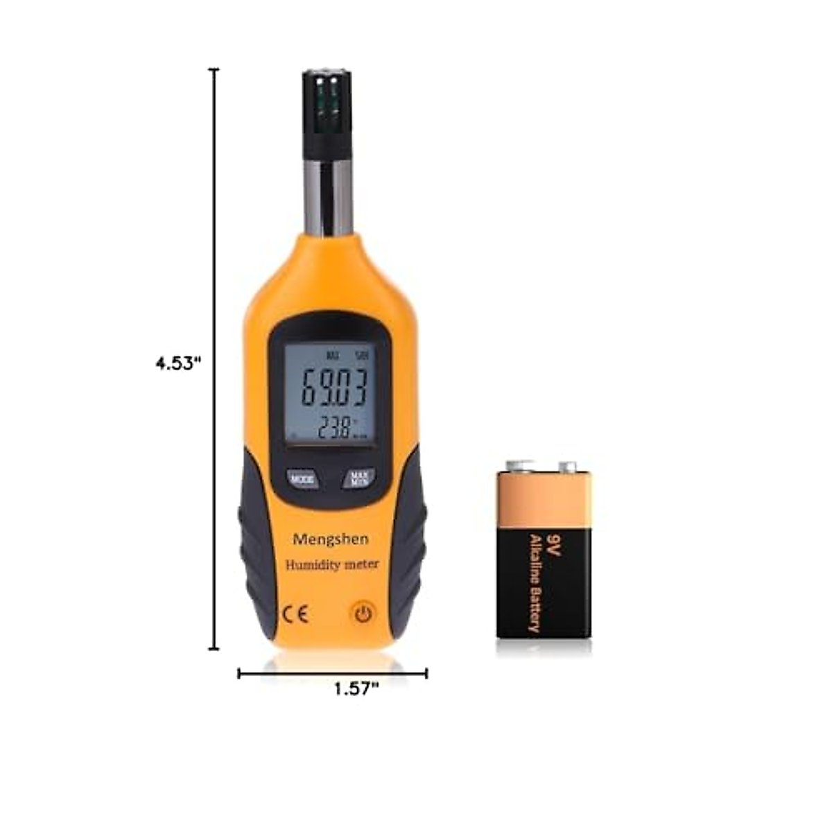 Mengshen® Digital Temperature and Humidity Meter - with Dew Point and Wet Bulb Temperature - Battery Included, M86