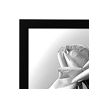 Americanflat 12x18 Poster Frame, Black & 8x12 Picture Frame in Black with Shatter Resistant Glass - Horizontal and Vertical Formats for Wall and Tabletop