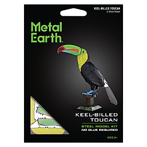 Metal Earth Keel Billed Toucan 3D Metal Model Kit Fascinations