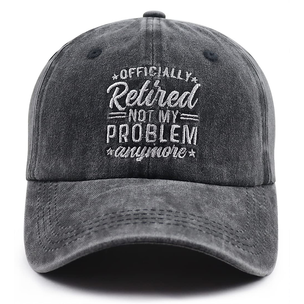 Nxizivmk Retirement Gifts for Women Men, Retirement Party Decorations Hats, Funny Officially Retired Birthday Hat, Adjustable Cotton Old Man Baseball Cap for Grandparent Coworker Friend Nurse Teacher