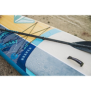 Boardworks SHUBU Kaken All-Water/Surf Inflatable Stand-Up Paddle Board (iSUP) | SUP Package Includes Pump, Three Piece Paddle and Roller Bag | 10’