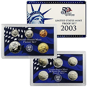 2003 S Proof Set 10 Coin Set OGP Original Government Proof