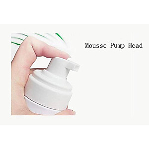 2Pcs 4 Ounce Plastic Foamer Pump Dispenser Foaming Mousse Bottles Empty Storage Container for Cosmetic Facial Cleanser Liquid Skin Care Products Hand