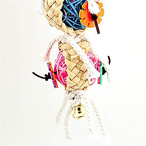 Yuecoofei Bird Chew Toy for Parakeet,Cockatiel-Bird Chew Toy-Will Keep Your Bird Busy for Weeks-No-Stress Time Foraging for Hidden Treasures