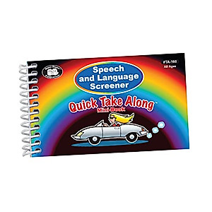Super Duper Publications | Speech and Language Screener Quick Take Along® Mini-Book | Educational Learning Resource for Children