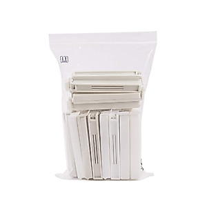 WANDIC Bag Clips, 30 Pcs of 2 Colors Food Sealing Clips for Food and Snacks Storage, Gray & White
