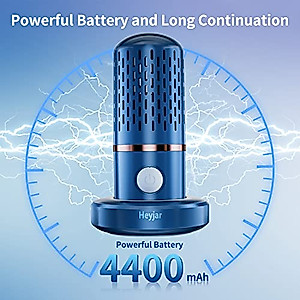 Heyjar Fruit and Vegetable Washing Machine, Fruit Cleaner Device,Fruit Purifier for with OH-ion Purification Technology for Cleaning Fruit,Vegetable,Rice,Tableware (Blue)