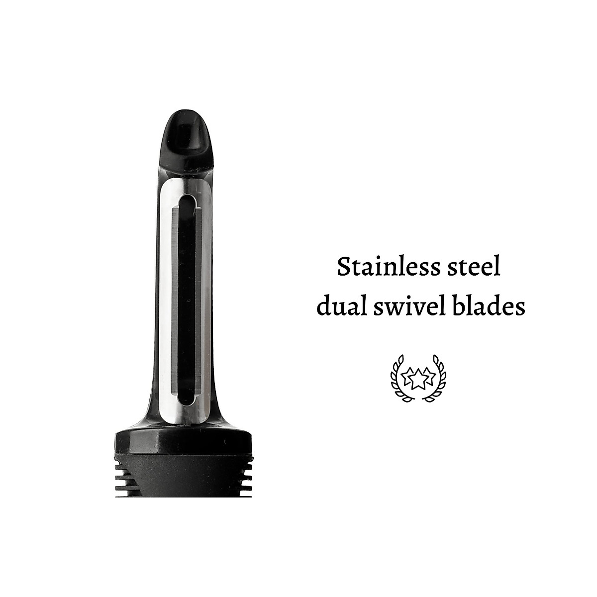 Swift Kitchen Vegetable Peeler with Ultra Sharp Surgical Grade Stainless Steel - Multipurpose, Rustproof, Dishwasher Safe - Peelers for Kitchen, Potato, Apple, Veggie, Fruit