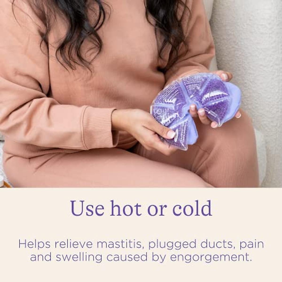 Lansinoh Therapearl 3-in-1 Breast Therapy Breast Pads Hot & Cold 2 pack - Breast Feeding Essentials Reusable Gel Cooling Pads - Postpartum Essentials Breastfeeding Compress Hospital Bag Mum Essentials