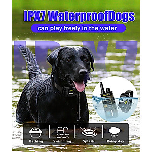 XDOGKUB Dog Shock Collar - 5200FT Dog Training Collar with Remote, IPX7 Waterproof Electric Collar and Remote with 4 Training Modes, Security Lock, Rechargeable e-Collar for All Breeds, Sizes