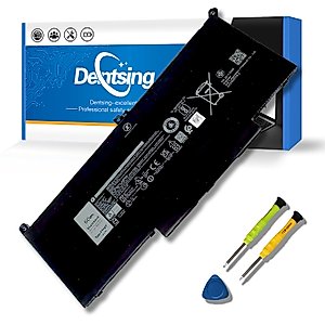 Dentsing 60Wh F3YGT Laptop Battery for Dell Latitude 12 7000 7280 7290/13 7000 7380 7390 P29S002/14 7000 7480 7490 P73G002 Series DM3WC DM6WC 2X39G KG7VF 451-BBYE 453-BBCF 7.6V 4 Cells