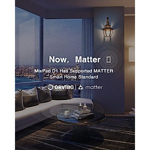 Smart Dimmer Switch with Touchscreen, ORVIBO Matter-Certified Single Pole Wi-Fi Dimmable Light Switches, Works with Alexa & Google Home, Neutral Wire Required (Dimmer)