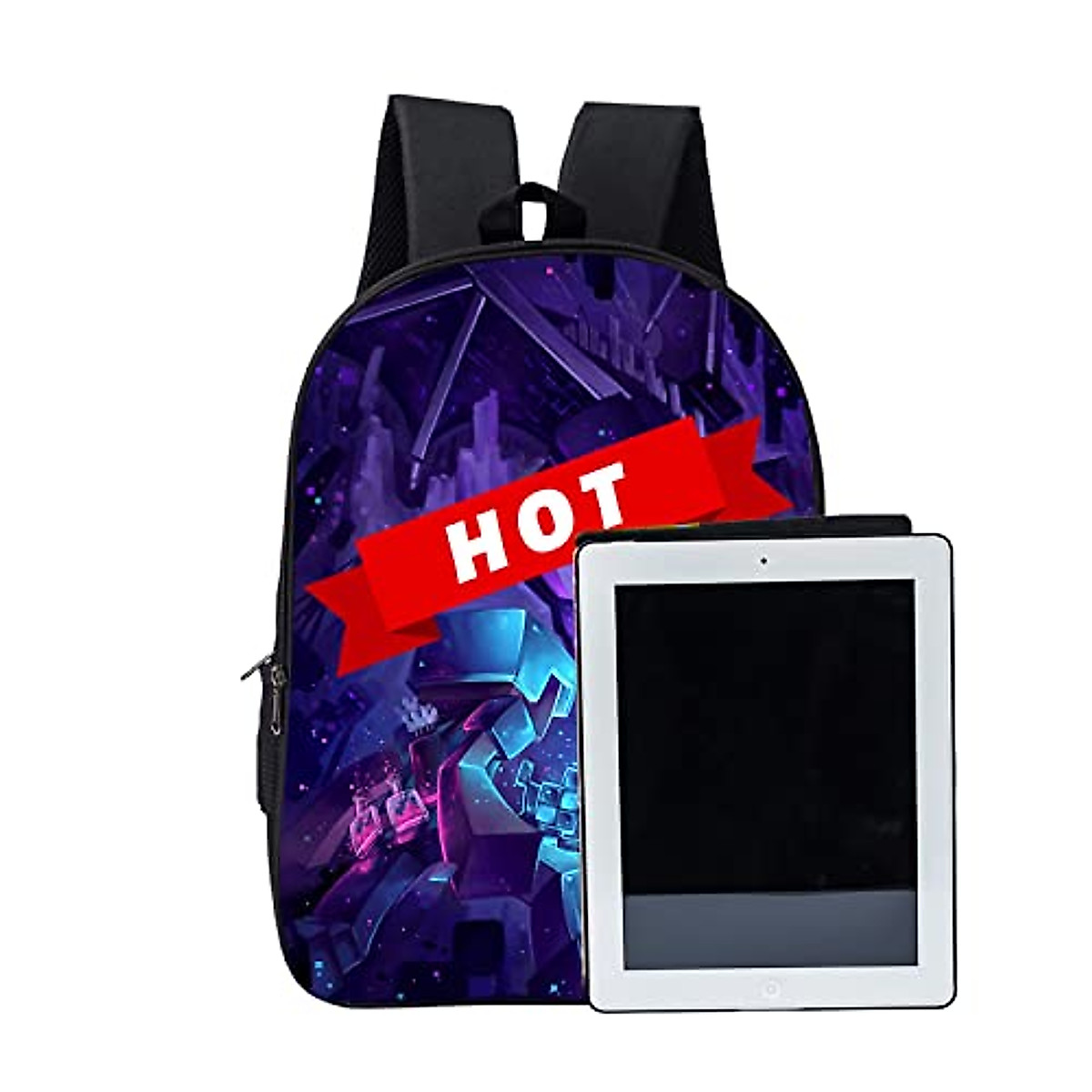 Game Backpack 3d Print Travel Schoolbags Sports Backpacks For Boys and Girls Game - 01 17 Inch