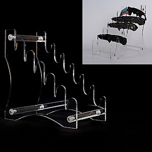 Dagger Rack Butterfly Knife Rack Knife Display Rack Knife Storage Rack Acrylic Desktop Display Rack EDC Mini Knife Rack (Transparent)