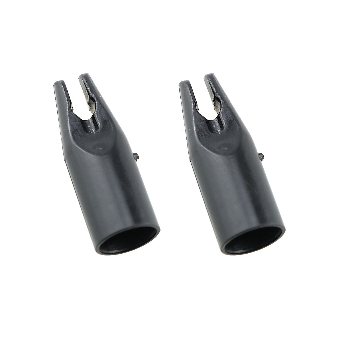 E-outstanding 25pcs Plastic Archery Arrow Nocks for ID 8mm Arrow Shaft Archery Accessory, 8x35mm