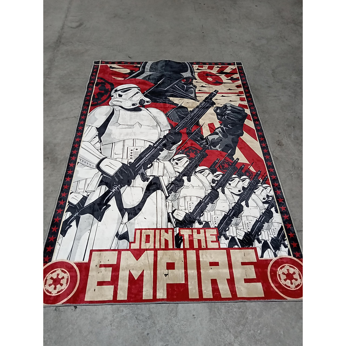 starwars Rug, Join The Empire Rug, Empire Propaganda Rug, Boy Room Rug, Fantastic Rug, Area Rug, Non Slip Rug coolVibesR114.5 140x200cm = 4.6 ft x 6.5 ft
