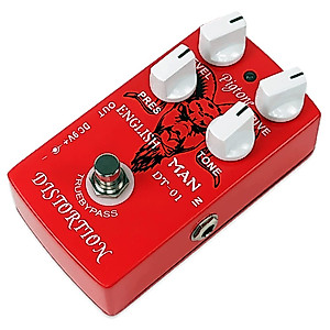 Distortion Pedal Electric Guitar Effects Pedal with True Bypass Red PP-24