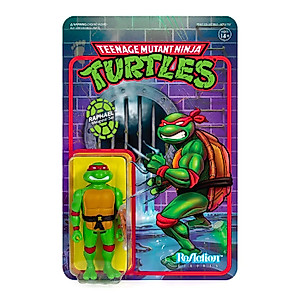 Super7 Teenage Mutant Ninja Turtles Raphael 3.75 in Reaction Figure