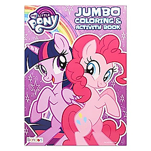 My Little Pony Coloring Book Super Set - Bundle with 4 My Little Pony Books Filled with Games, Puzzles, Stickers and Coloring Activities | MLP Party Supplies