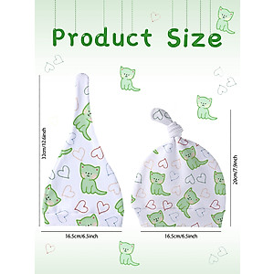 SATINIOR Sublimation Baby Hat White Blank Baby Beanie Knotted Hat Newborn Soft Infant Cap Cute Knot Hats for Baby Boys Girls (6 Pieces)