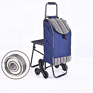 -Carts,Trolleys,Shopping Cart Home Climb Stairs Shopping Cart with Waterproof Bag Household Trolly with Seat Steel Frame Shopping Cart Pull Rod Cart Storage Bag Grocery Cart/a
