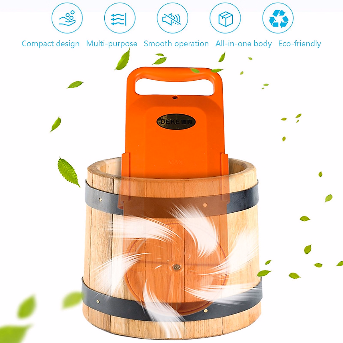 Portable Mini Washing Machine, Bucket Mounted Washing Machine, Compact Semi Automatic Washer Laundry with Digital Display and Leakage Protection Fit for Dormitories Apartment