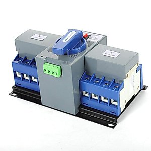 DNYSYSJ 110V 4P 63A Automatic Transfer Switch, Dual Power Generator Transfer Switch, Dual Power Generator Changeover Switch Self Cast Conversion 60HZ AC-33iB 6A-63A (4P/63A)