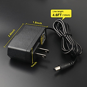 LeTaoXing AC DC 12V 800mA Power Supply Security Camera AC/DC Power Adapter 12V 0.8A 5.5mm x 2.1mm 9.6 Watt 12Volt