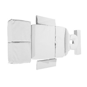 Royal Massage Deluxe 10pc Prenatal Pregnancy Comfort Cushion Set - Massage Therapy for Pregnant Women (White)