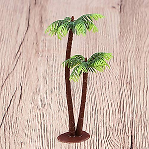 LIOOBO 5PCS Mini Coconut Palm Tree Model Craft DIY Bonsai Micro Landscape