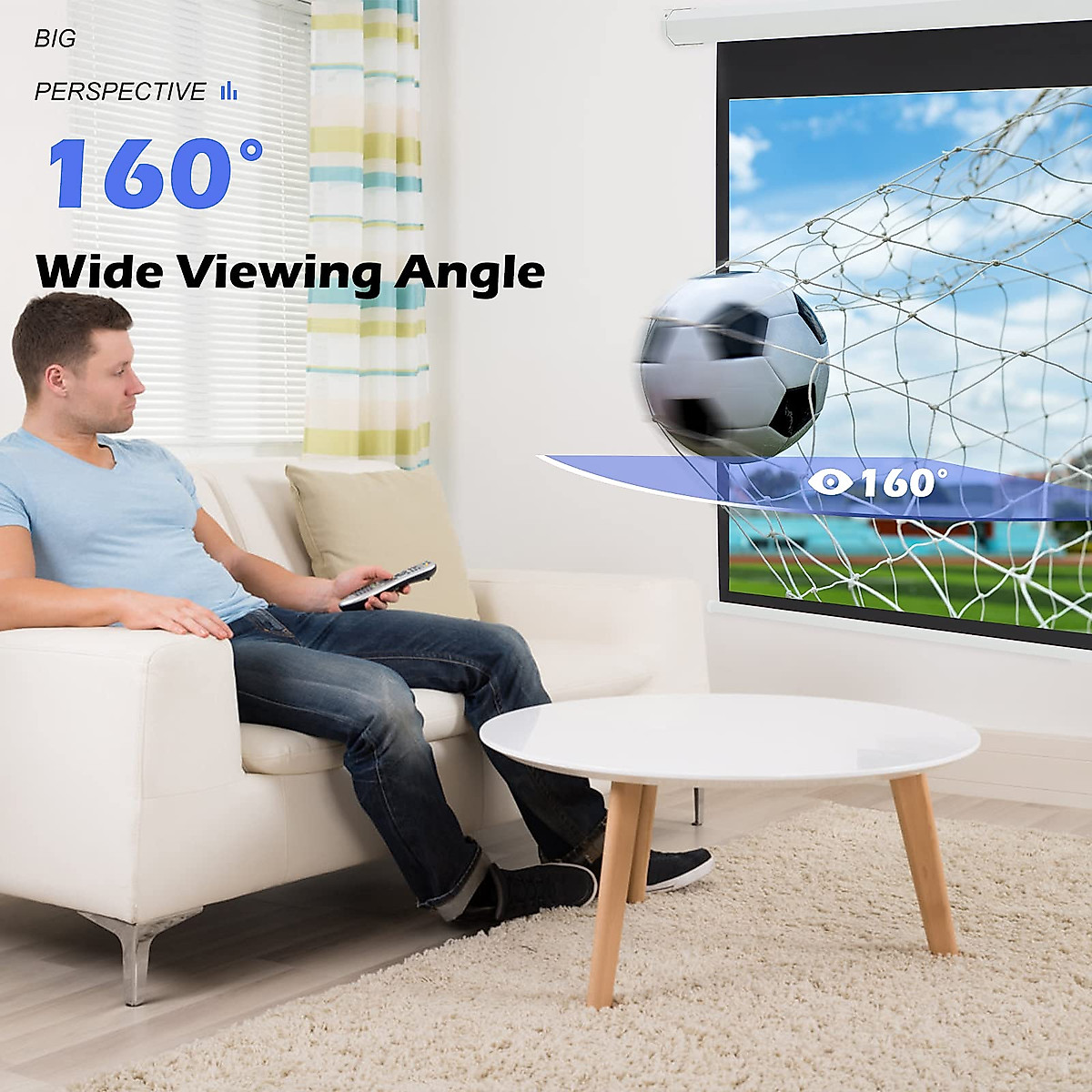 YODOLLA Motorized Projector Screen 84",16:9 4K HD Electric Projector Screen Wall Mounted Ceiling Automatic Retractable Movie Screen for Indoor Outdoor