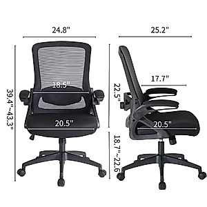 Office Chair,Ergonomic Home Office Desk Chairs Computer Modern Height Adjustable Swivel Chair with Lumbar Support (DCH-B2)
