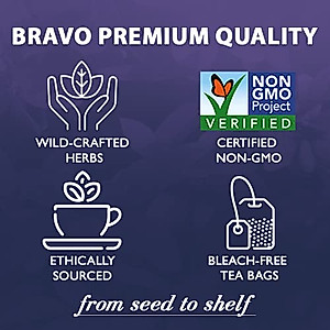 Bravo Tea Kidney Strong Herbal Tea Caffeine Free, 20 Tea Bags