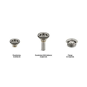 KOHLER K-8799-VS Duostrainer Sink Strainer, 1.5, Vibrant Stainless